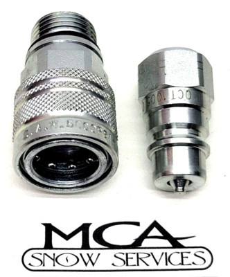 MEYER SNOW PLOW HYDRAULIC QUICK COUPLER DRIVER SIDE (LEFT) KIT 15847 ...
