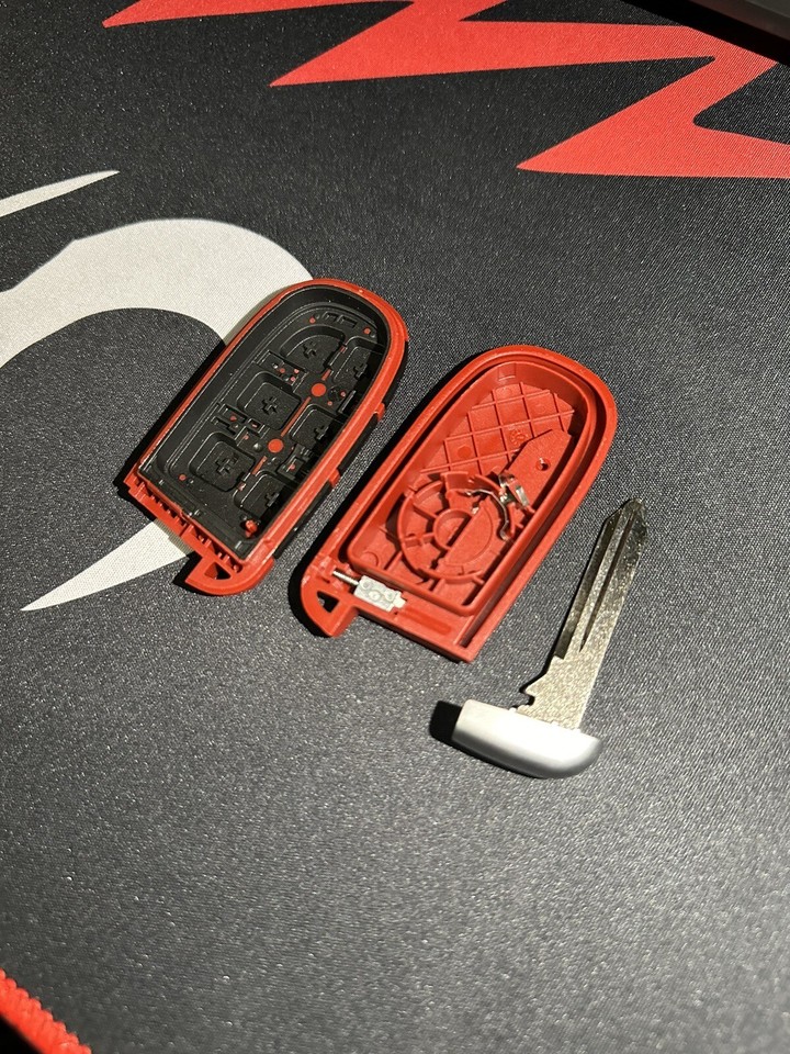 CHARGER CHALLENGER SILVER SRT KEY FOB HELLCAT 5 BUTTON WITH LOGO (SHELL ...