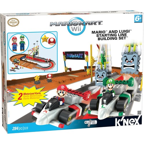K'NEX Super Mario Mario Kart Wii Mario Luigi Starting Line Set #38435 ...