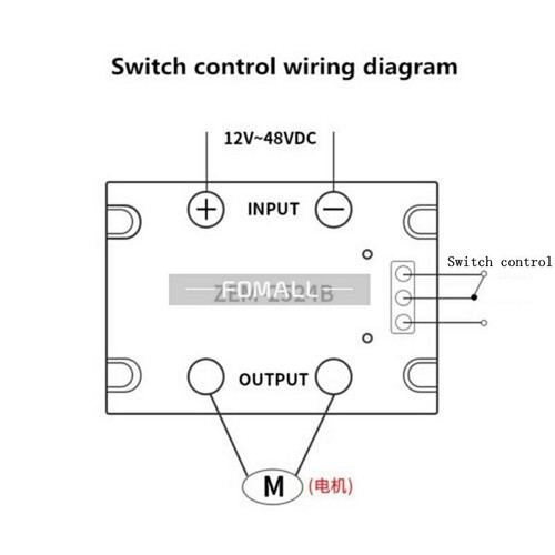 1Pcs New High-power DC motor forward and reverse control module 25A 48V ...