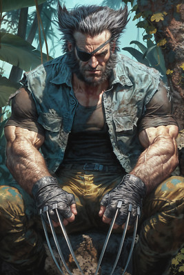WOLVERINE PATCH Fine Art Print 13x19 Limited Edition 1 of 30 X-Men ...