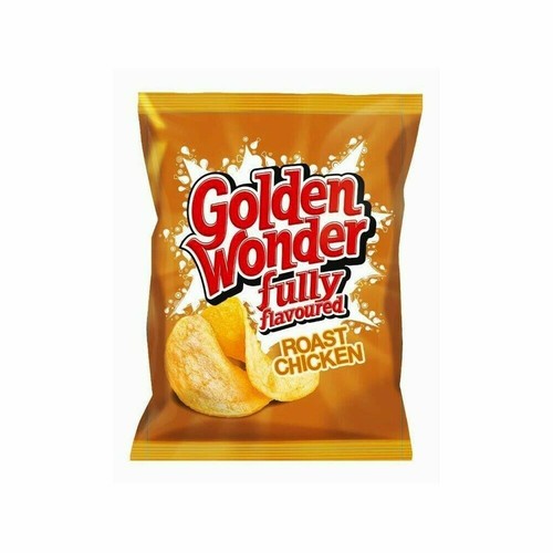 Golden Wonder Crisps Box of 32 x 32.5g Roast Chicken NEW STOCK ...