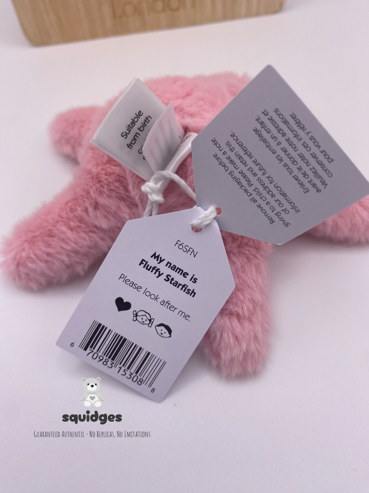 BNWT! 100% Genuine Jellycat Fluffy Starfish & Complimentary Hangtag ...