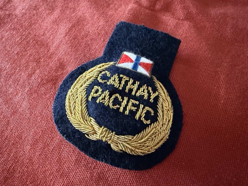 1980’s Cathay Pacific Captain First Officer Pilot Hat Badge Crew ...