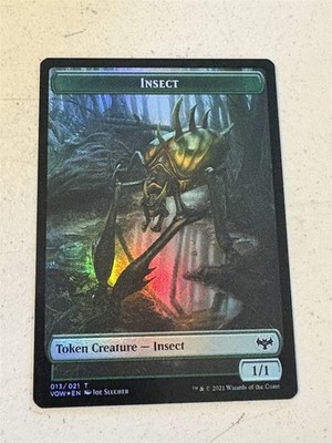 mtg foil token Insect // Boar, 013/012, Innistrad Crimson Vow, unplayed ...