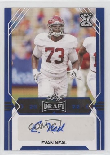 2022 Leaf Draft Auto Blue Evan Neal #BA-EN1 Rookie Auto RC | eBay