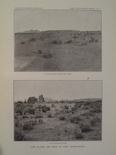 Casa Blanca Ruins First Schoolhouse Pima Gila River Arizona 1908 ...