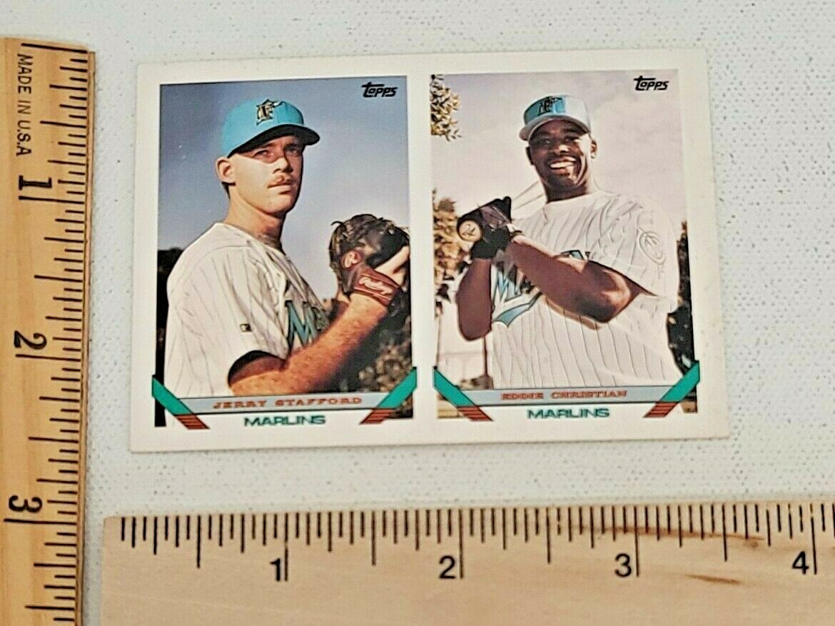 Jerry Stafford Eddie Christian Florida Marlins #683 MLB Baseball Future ...