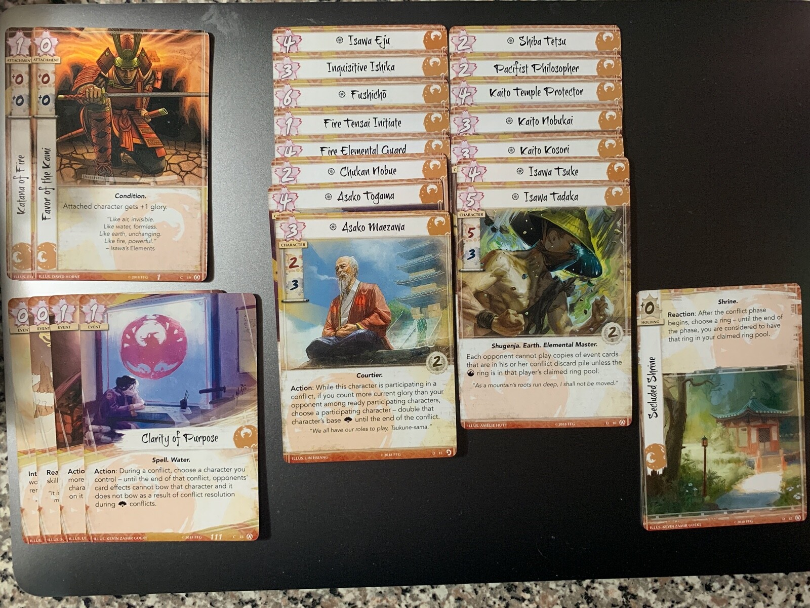 Legend of the Five Rings - Phoenix Clan (22 Cards) - Clan Packs L5R LCG ...