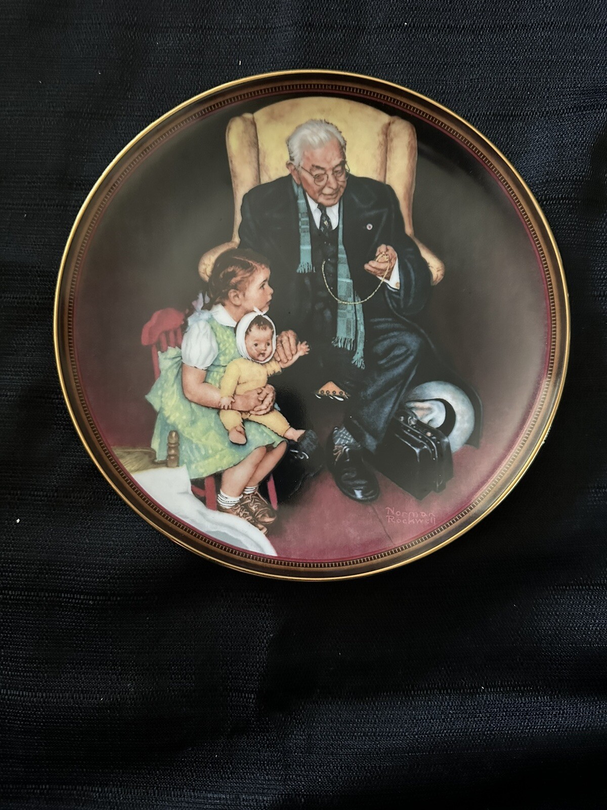 1988 NORMAN ROCKWELL THE ONES WE LOVE COLLECTION "TENDER LOVING CARE ...