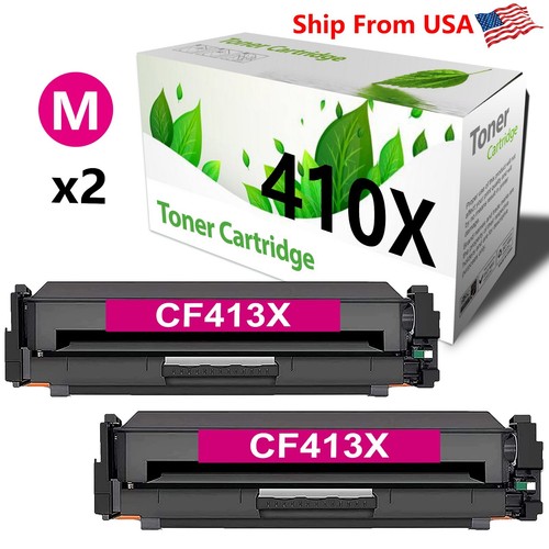(2-Pack,Magenta) CF413X 410X Toner Cartridge for M477fdw M377dw Printer ...