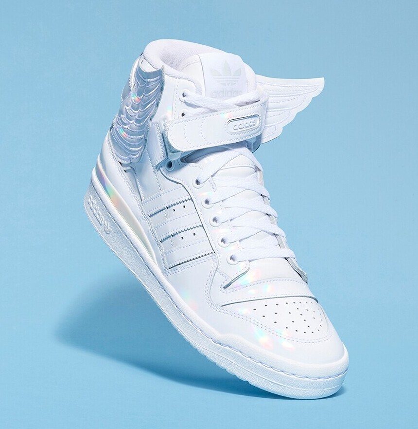 Adidas Jeremy Scott Forum Wings 4.0 White Opal Patent Leather IE6861 ...