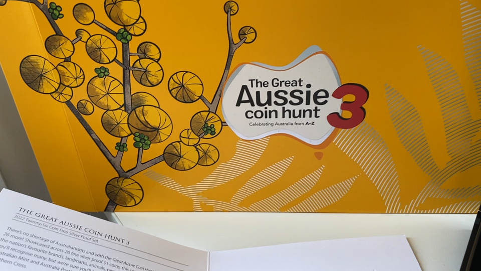 2022 Australia Great Aussie Coin Hunt 3 26-Coin Fine Silver Proof Set ...