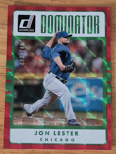 2017 Panini Donruss Dominators Insert Red /149 Jon Lester #D-13 | eBay