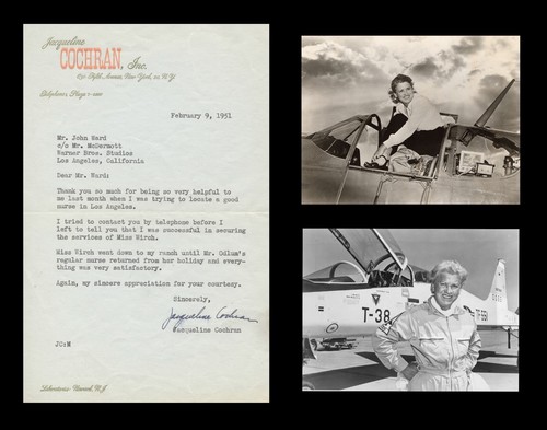 JACQUELINE JACKIE COCHRAN Autographed Signed Typed Letter | eBay