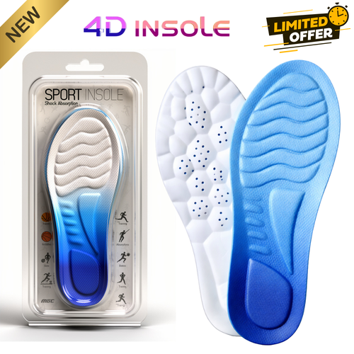 4D Work Boot Shoes Insoles Hiking Trainer Inner Soles Foot Inserts ...