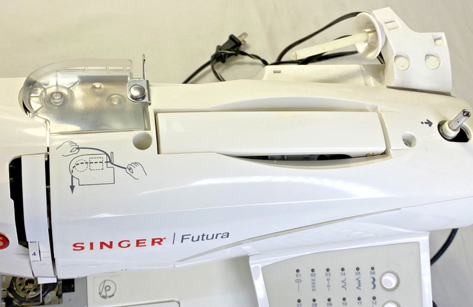 SINGER FUTURA CE-150 EMBROIDERY SEWING MACHINE W/INSTRUCTION BOOK | eBay