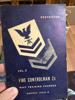 Fire Controlman 2C - Navy Training Courses - 1951 Edition - | eBay