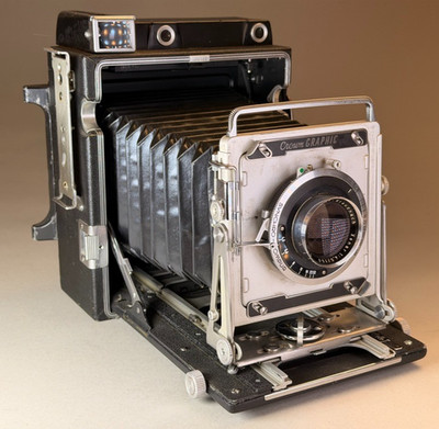 Crown Graphic 4x5 w/Graf Loc back w/Schneider 150mm f4.5 Minty Cond ...