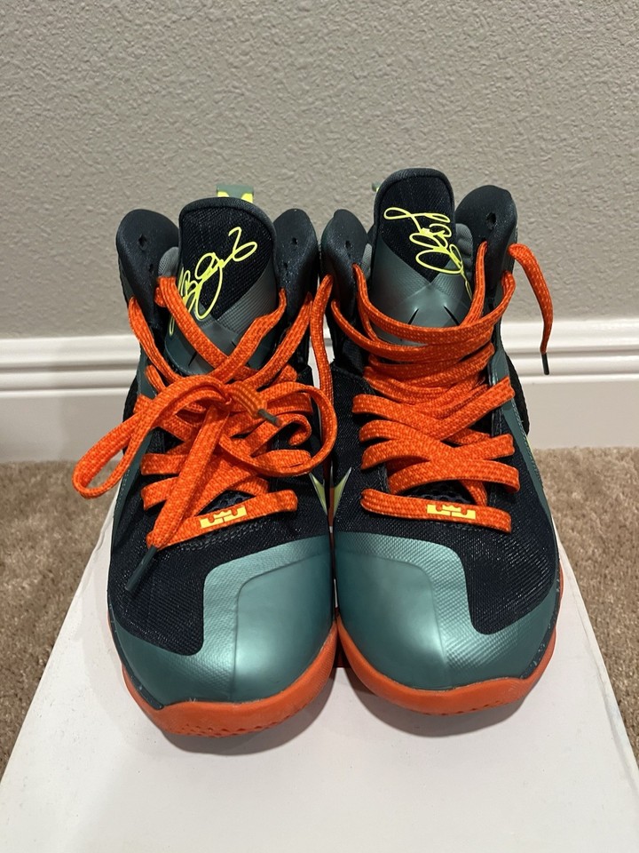 Nike LeBron 9 Cannon Size 8 Rare Retro Authentic VTG Basketball | eBay