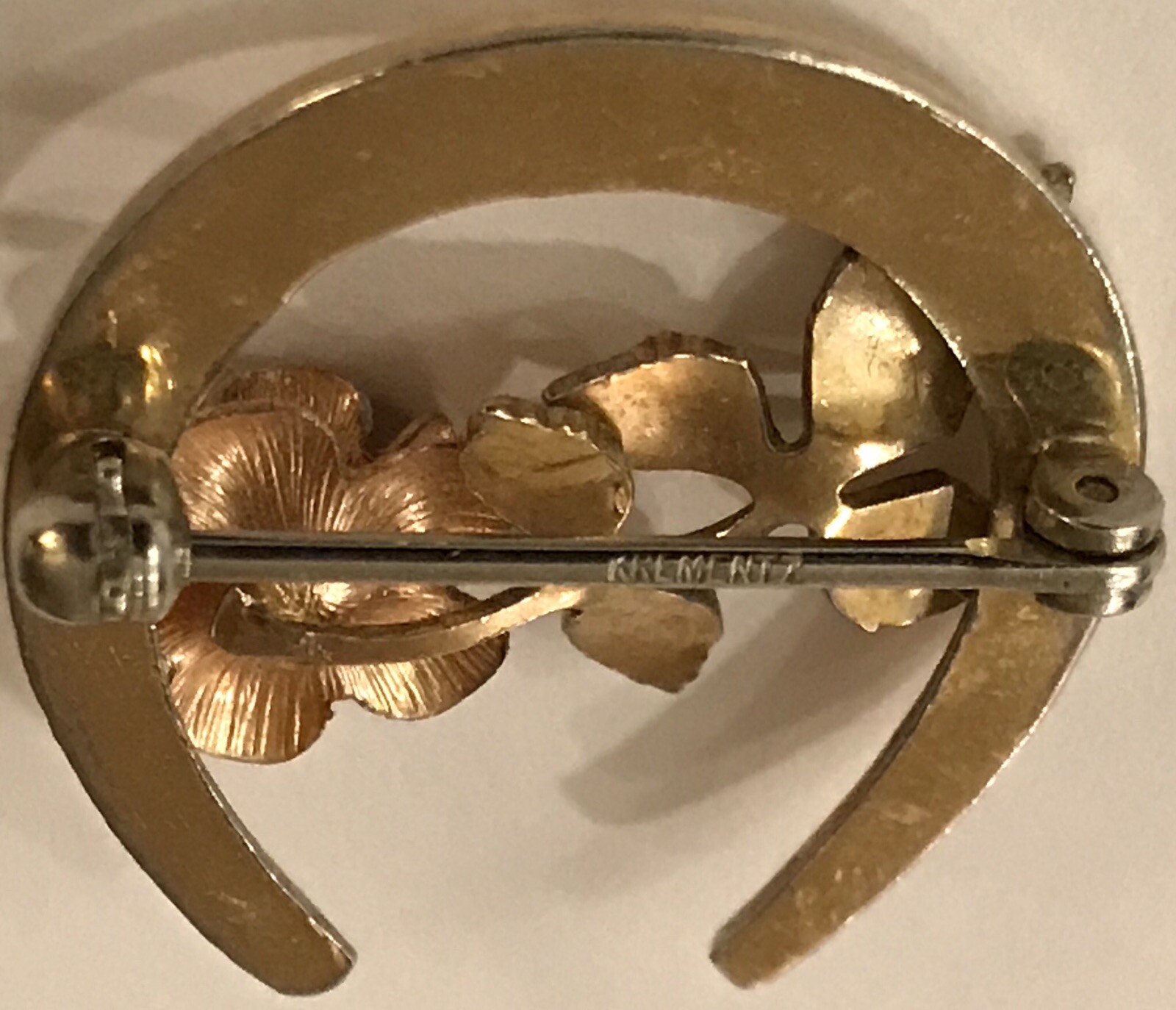 1950’S KREMENTZ 14K ROLLED GOLD PLATE LUCKY HORSESHOE… - Gem
