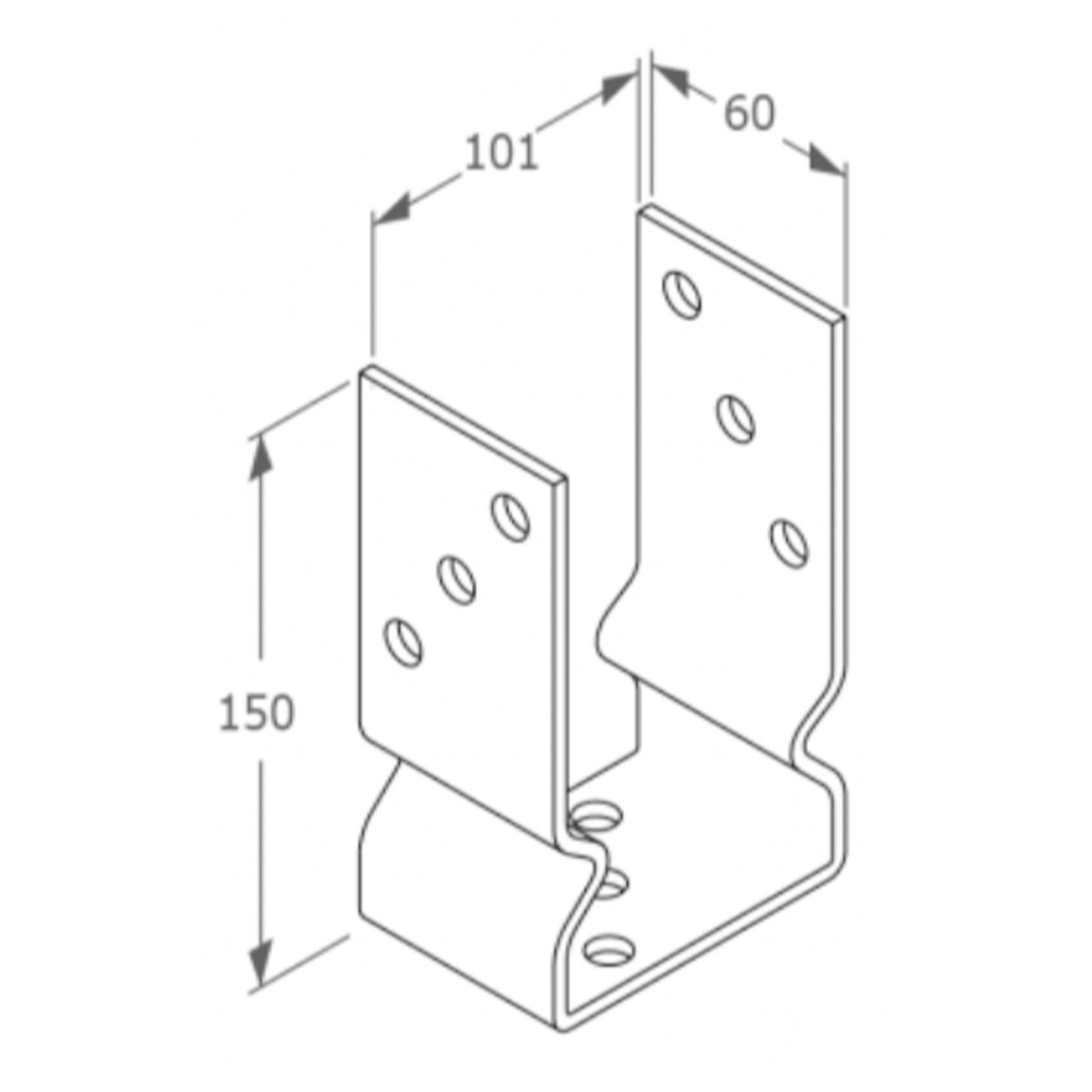 Stützenfuß Pfostenträger Pfostenschuh Pfostenanker Pfostenfuß verzinkt ...