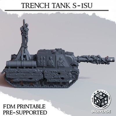 Trench Tank S-ISU – Ultimate Siege Engine - Model for Trench Crusade | eBay