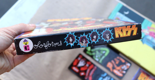 VINTAGE 1979 KISS AUCION COLORFORMS TOY SET COMPLETE w/ BOX ALMOST ...