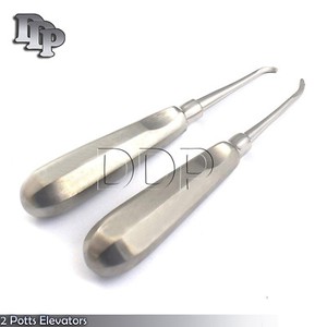 POTTS Elevators #1 & #2 Left & Right Chisel TIP Tooth Stainless Dental ...