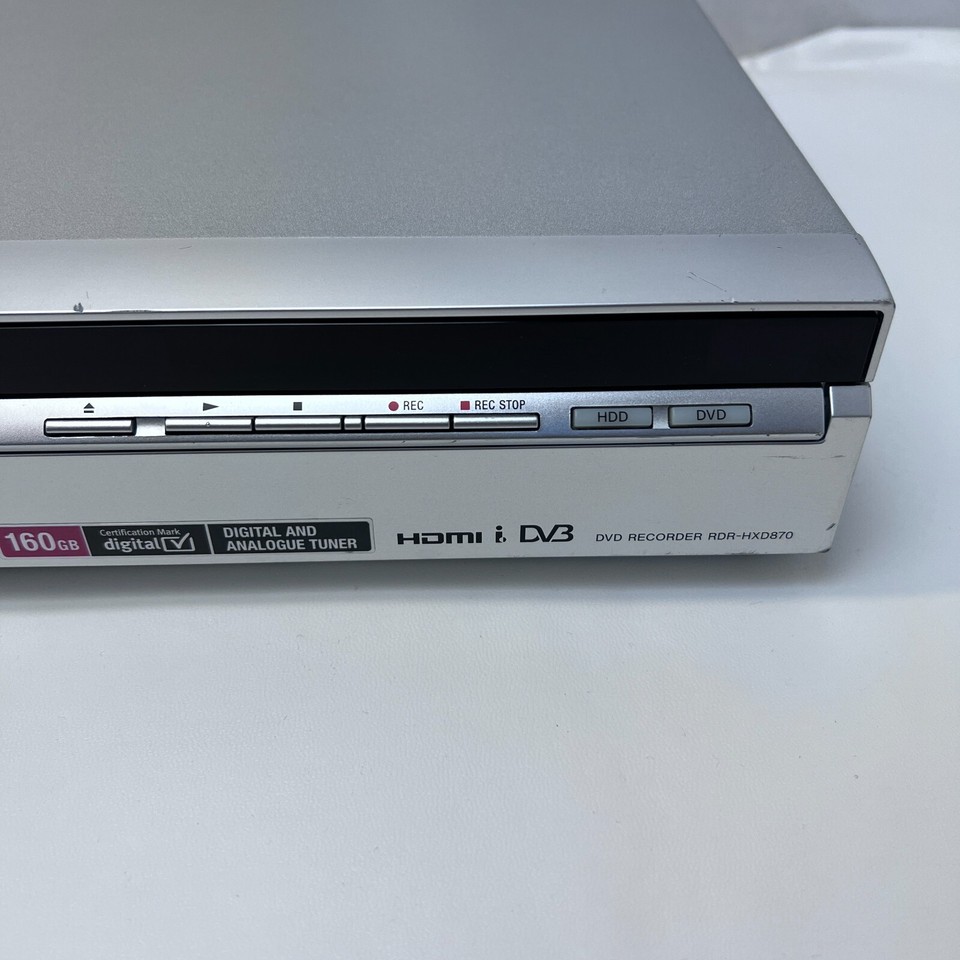 Sony RDR-HXD870 Silver DVD HDD Recorder 160GB Freeview HDMI PVR USB ...