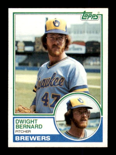 1983 Topps #244 Dwight Bernard NM/NM+ Brewers 245008 | eBay