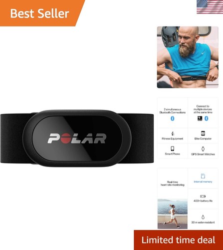 Heart Rate Monitor Chest Strap - ANT + Bluetooth, Waterproof HR Sensor ...