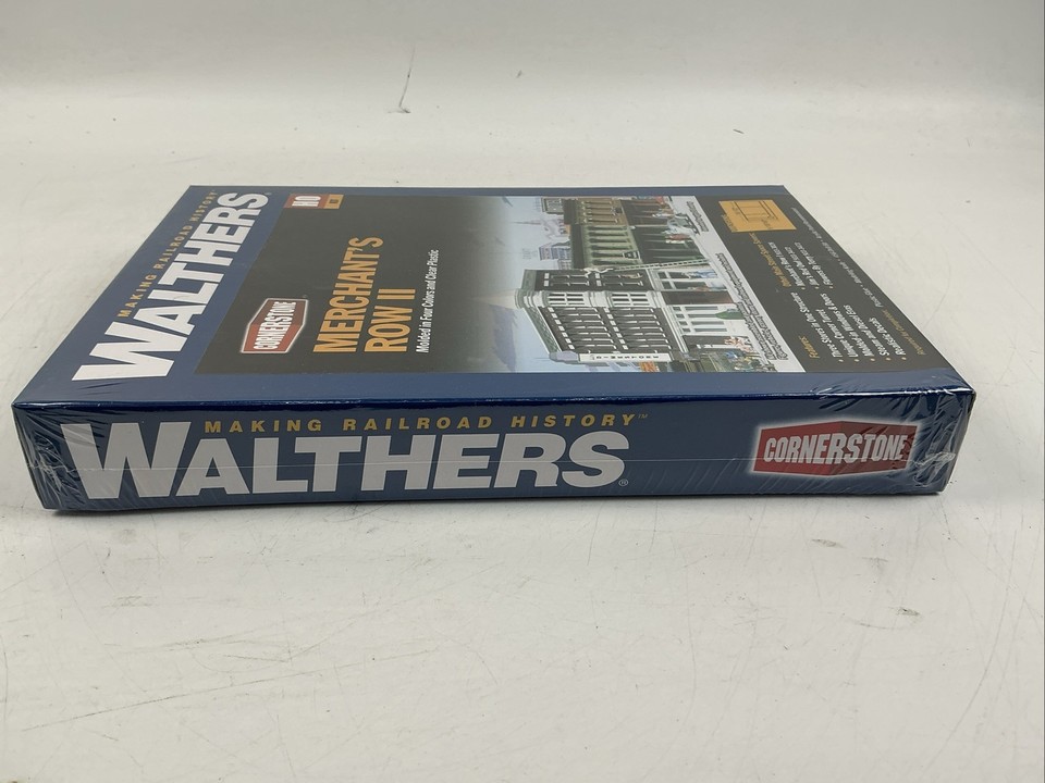 Walthers Cornerstone HO Scale 933-3029 Merchant’s Row II Building Kit ...