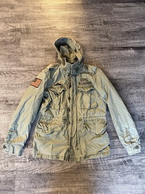 Polo Ralph Lauren M65 Para Military Hooded Iconic Field Jacket Size ...