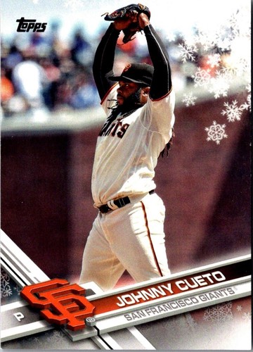2017 Topps Holiday Johnny Cueto #HMW57 San Francisco Giants Baseball ...