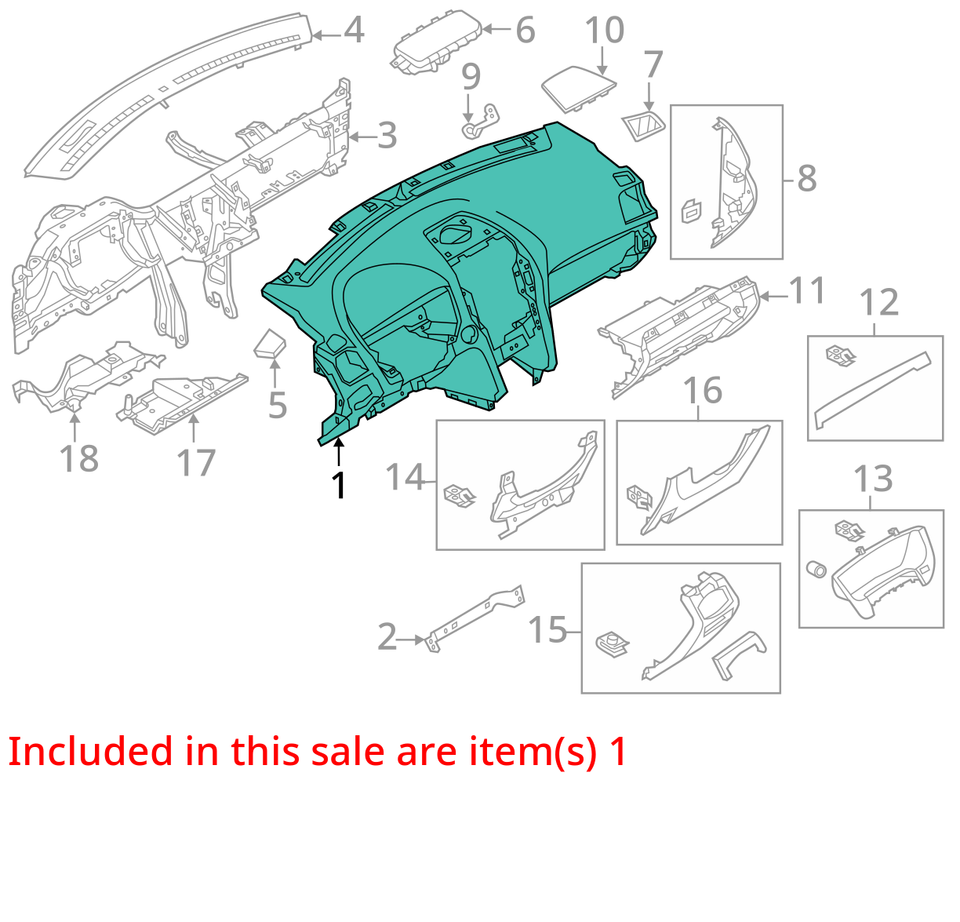Dash Panel Base Without Police Package Fits 16-19 EXPLORER 550537 | eBay