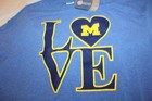 T-Shirt University Of Michigan Love Graphic Print Shirt Size XL Retro ...