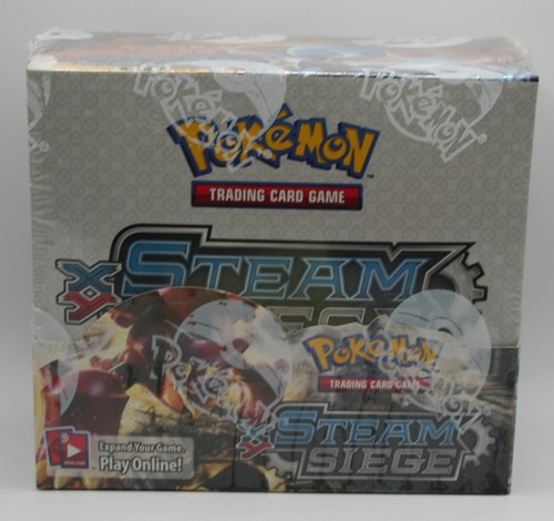 (500913) Pokemon XY STEAM SIEGE BOOSTER BOX - Factory Sealed - DAMAGED ...