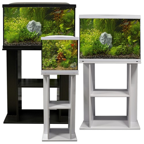 Superfish Start Aquarium & Stand 30 50 70 100 150 Black White LED Fish ...