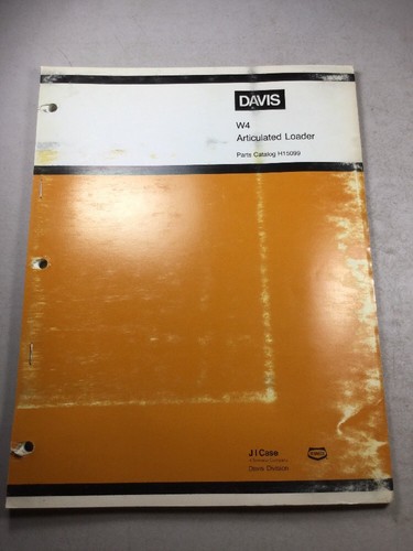 Davis W4 Articulated Loader Parts Catalog | eBay