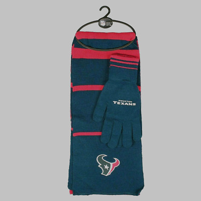 HOUSTON TEXANS Scarf with Matching Gloves Gift Set NFL Licensed NWT | eBay
