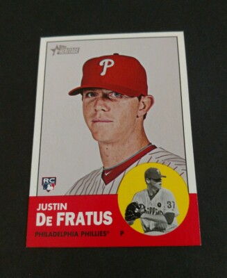 2012 Topps Heritage #192 Justin De Fratus Phillies Rookie | eBay