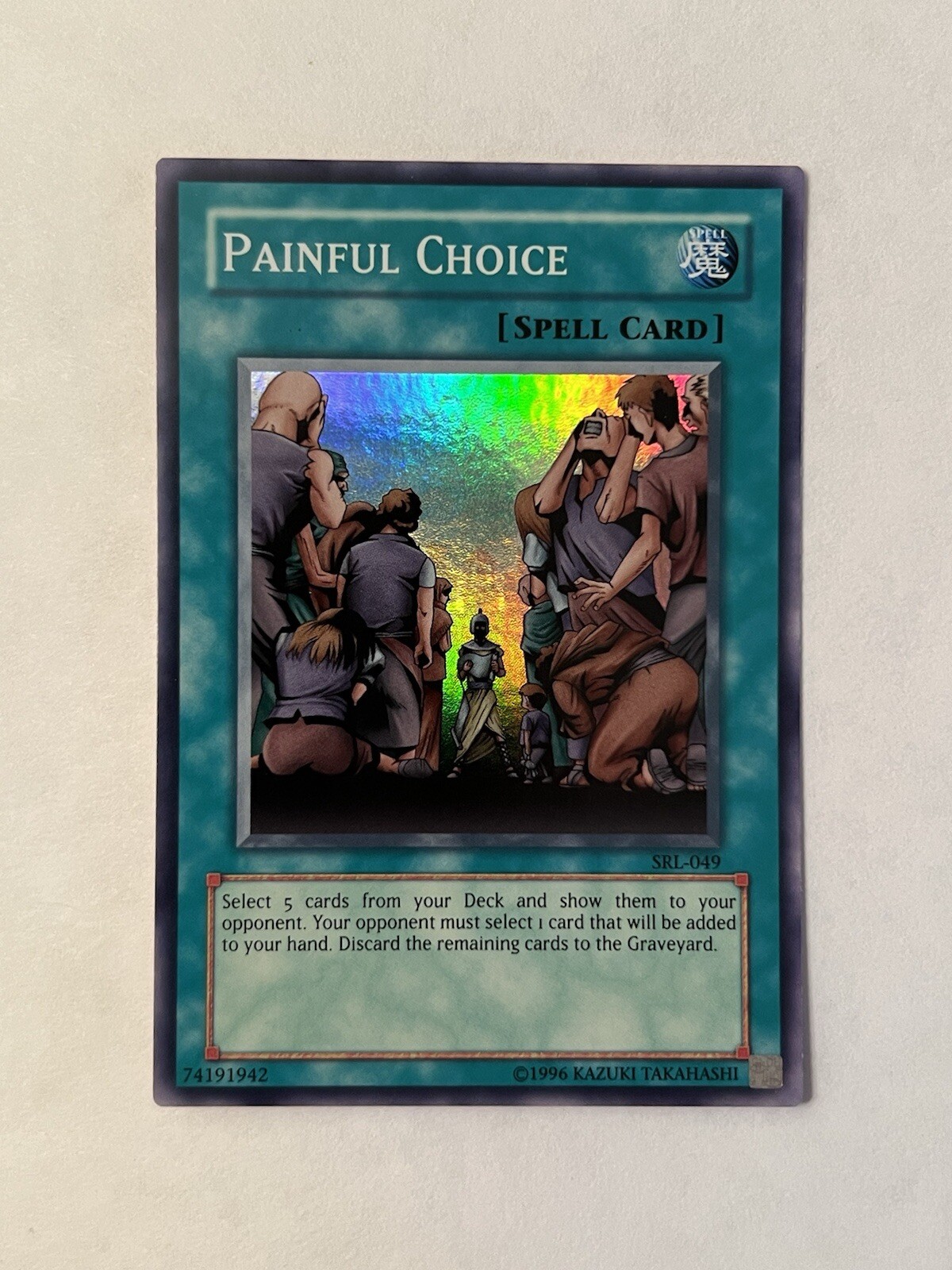 Yu-Gi-Oh! TCG Painful Choice Spell Ruler SRL-049 Unlimited Super Rare ...