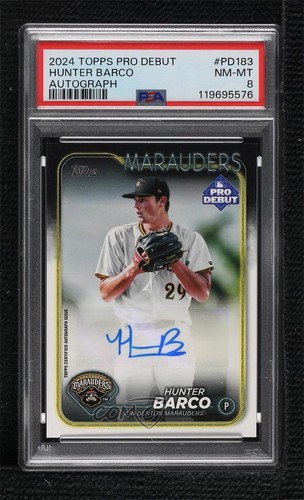 2024 Topps Pro Debut - Hunter Barco #PD-183 Autographs (AU, RC) for ...