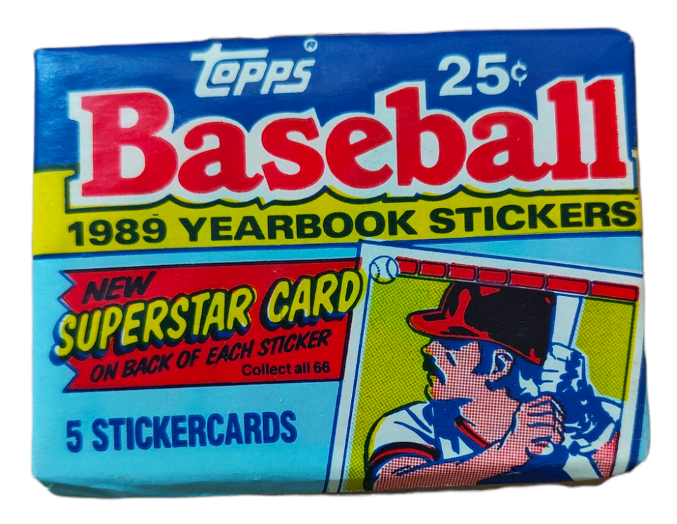 Topps Baseball 1989 Yearbook Stickers (9 Packs) | eBay