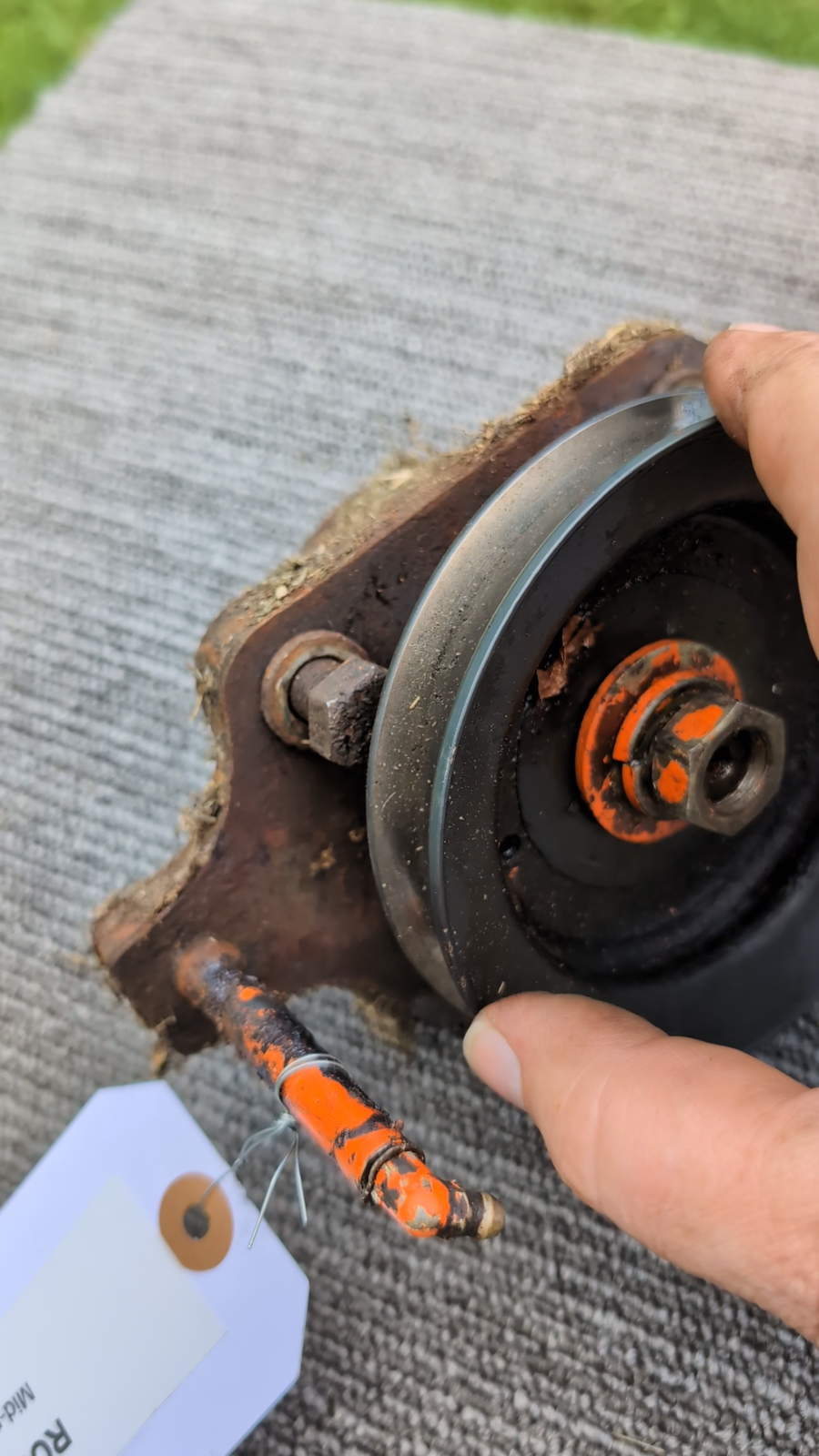 Kubota RC60-72 Deck Spindle Complete Assembly with 70725-34110 Pulley ...