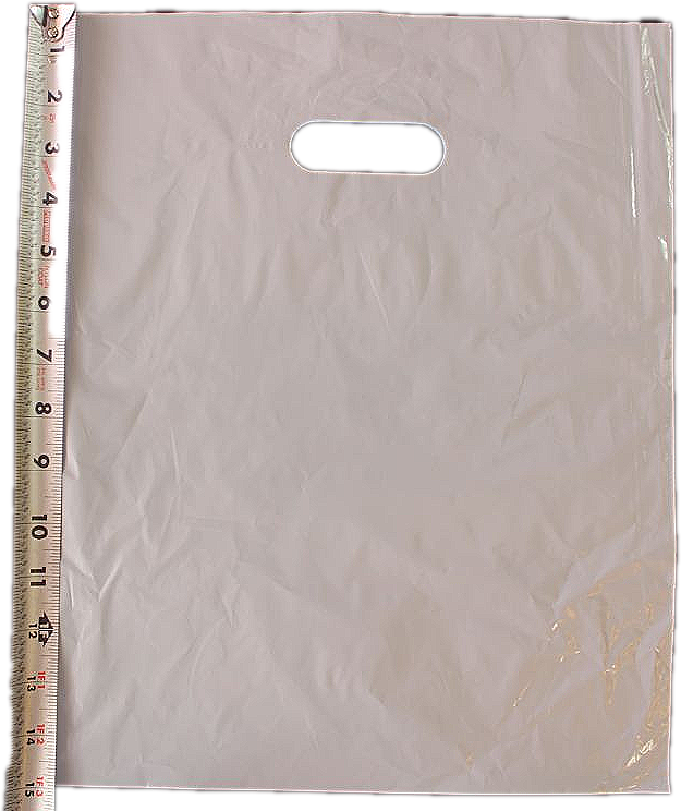 12" x 15" Colored PLASTIC MERCHANDISE Bags Retail Store Bags w/Die Cut ...