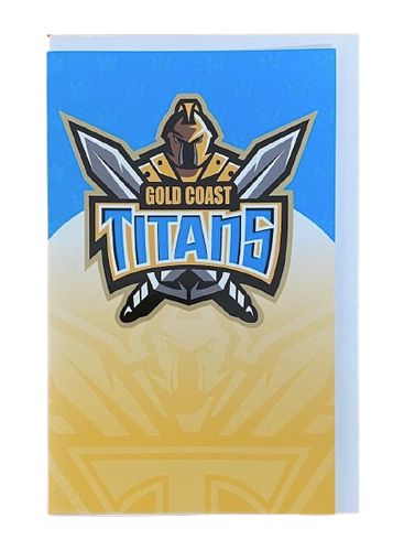 GOLD COAST TITANS NRL TEAM BLANK BIRTHDAY CARD GREETING CARD WITH ...
