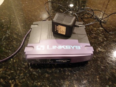 Linksys EtherFast Cable/DSL Router With 4-Port Switch Model BEFSR41 ...