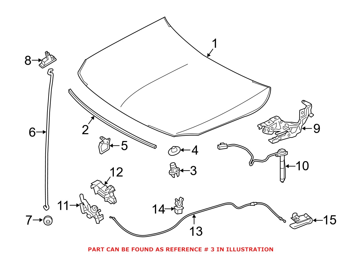 For Mercedes Genuine Hood Stop Buffer 0019981440 | eBay